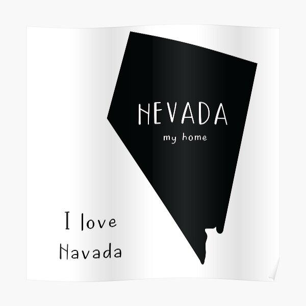 "Nevada state sticker pack" Poster for Sale by latteeeeeeee | Redbubble