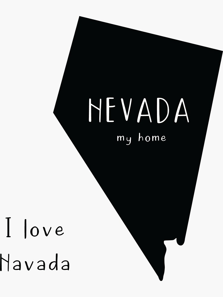 "Nevada state sticker pack" Sticker for Sale by latteeeeeeee | Redbubble