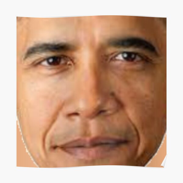 "Obama Face" Poster for Sale by UrbanBubules | Redbubble