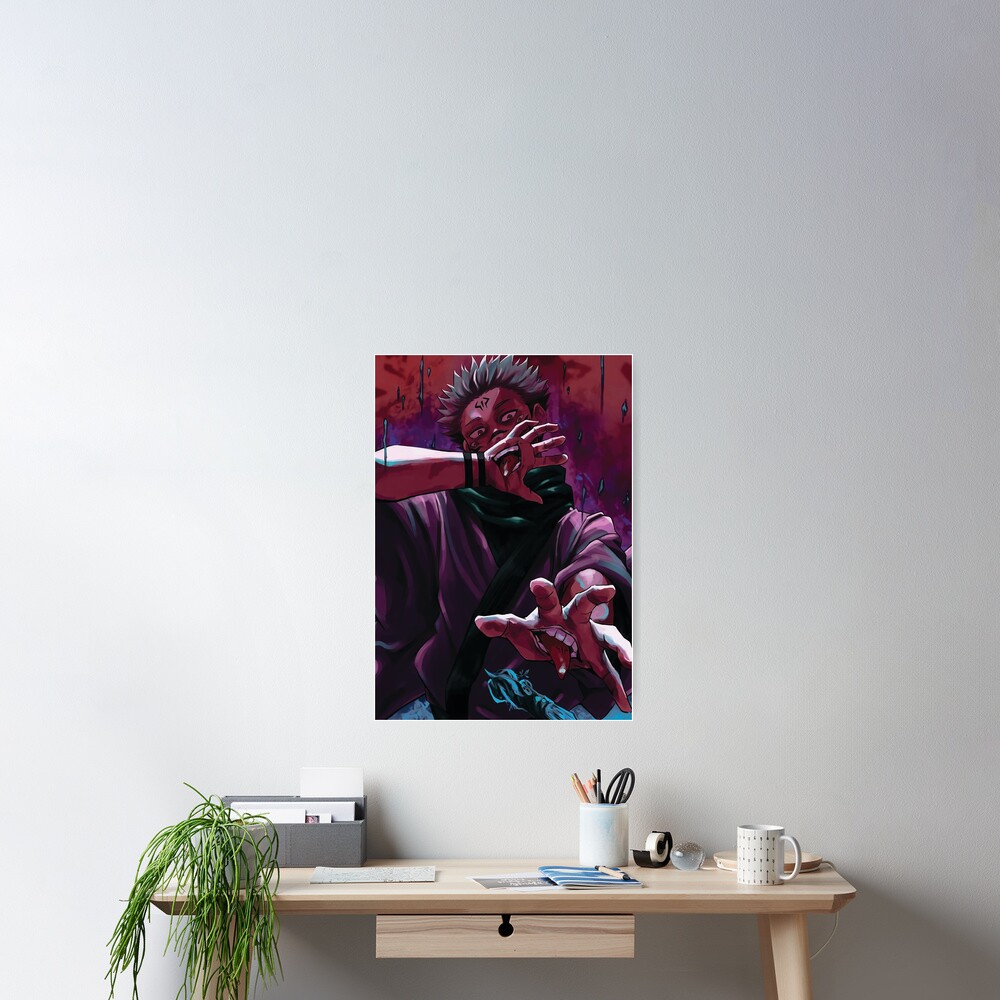 Ryomen Sukuna Fan Art Yuji Itadori Poster Jujutsu Kaisen Minimal Art