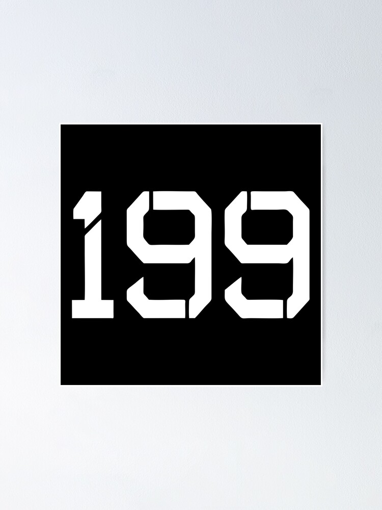 "Number 199 Logo" Poster for Sale by seateloli | Redbubble