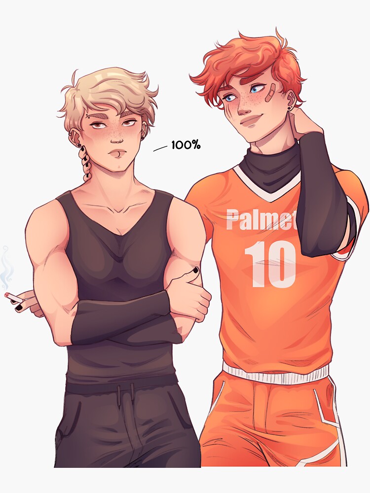 "Andrew Minyard and Neil Josten (Andreil)" Sticker by feluart | Redbubble