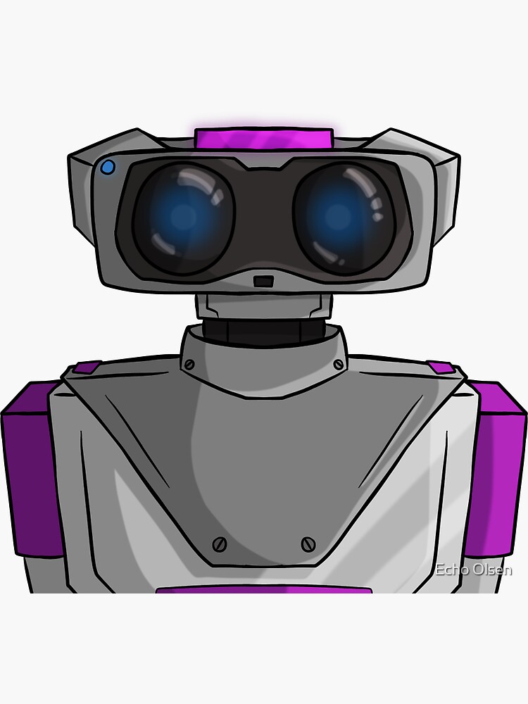 "Friendly Bot Dynamic Details" Sticker for Sale by PurpleEcho | Redbubble