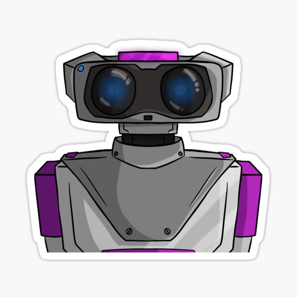 "Friendly Bot Dynamic Details" Sticker for Sale by PurpleEcho | Redbubble