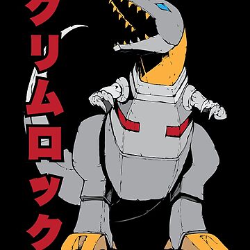 "GRIMLOCK" Sticker for Sale by JusticeKing | Redbubble
