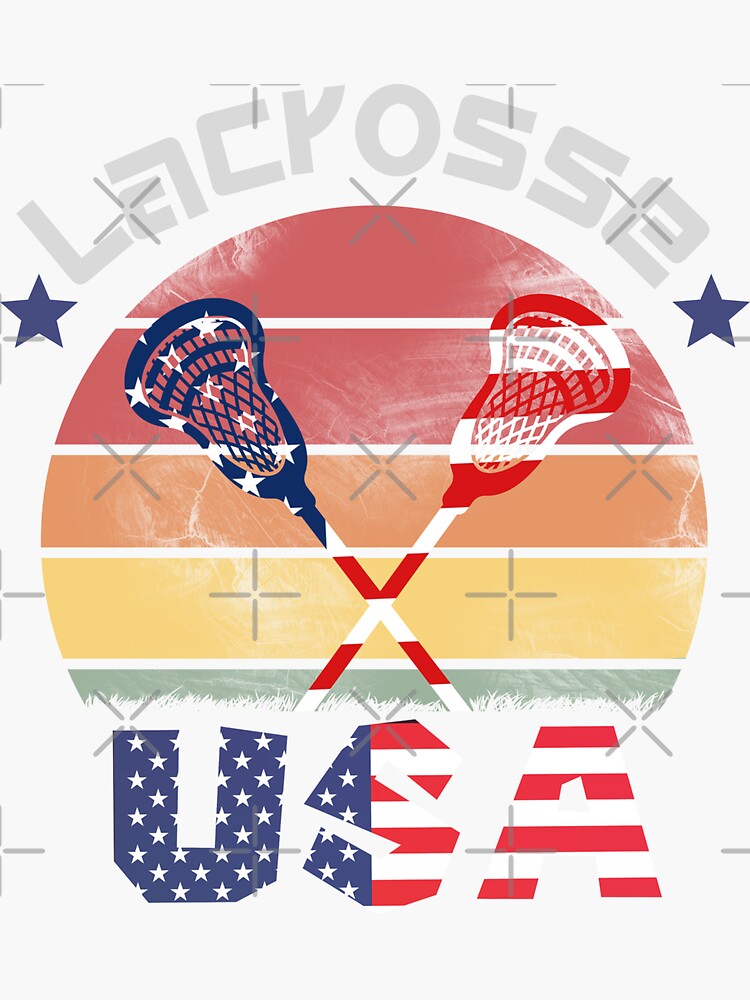 "Lacrosse Usa American Flag, Lacrosse Classic" Sticker for Sale by ...