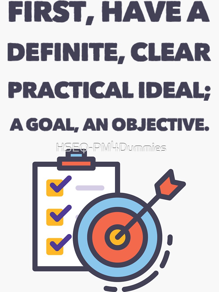 Pegatina «PRIMERO - Establecimiento de metas y objetivos - Cotización ...