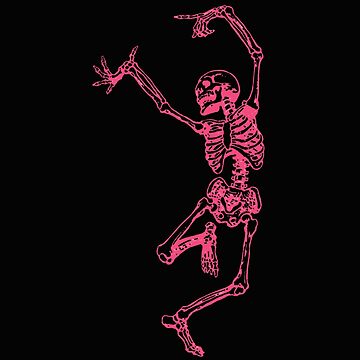 "Pink Skeleton" Sticker for Sale by StrowkaPlace | Redbubble