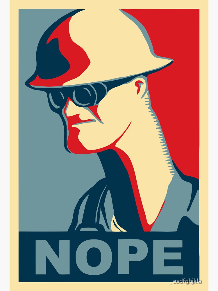 "Team Fortress 2 - Engineer Nope.avi " Sticker for Sale by ...