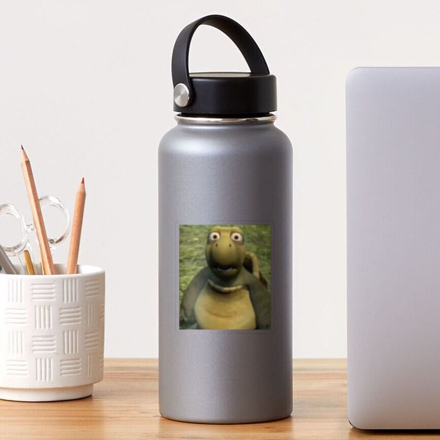 "over the hedge turtle meme" Sticker for Sale by jadedavin | Redbubble