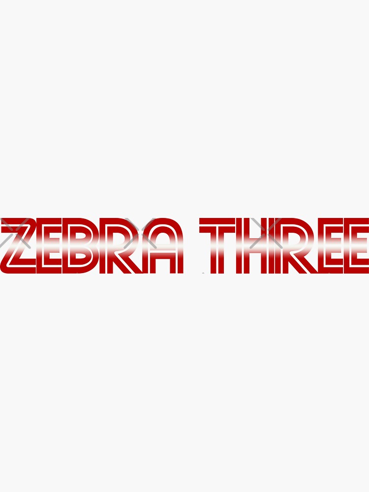 "Zebra Three" Sticker for Sale by doctorvelvet | Redbubble