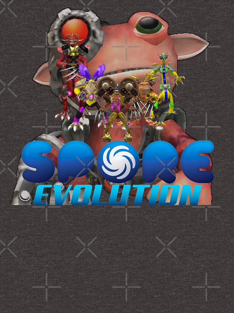 "Spore evolution" T-shirt for Sale by Jasonfax | Redbubble | spore t ...
