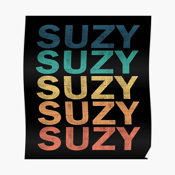 Póster «Camiseta con nombre de Suzy - Camiseta con artículo de regalo ...