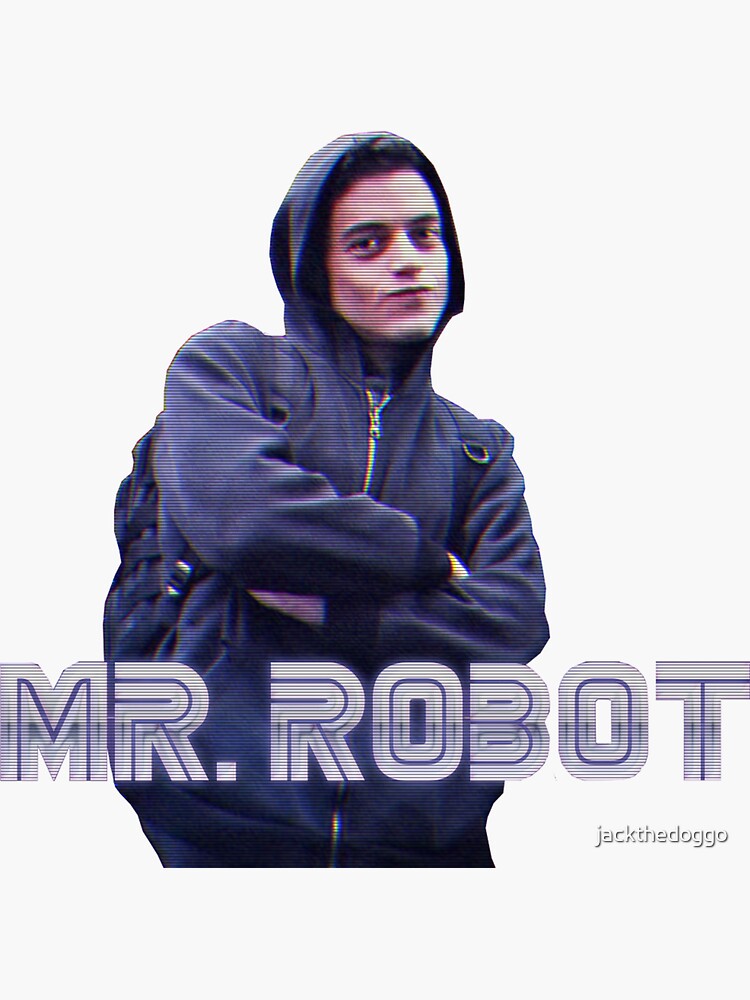 "Mr Robot - Hackerman Aesthetic " Sticker by jackthedoggo | Redbubble