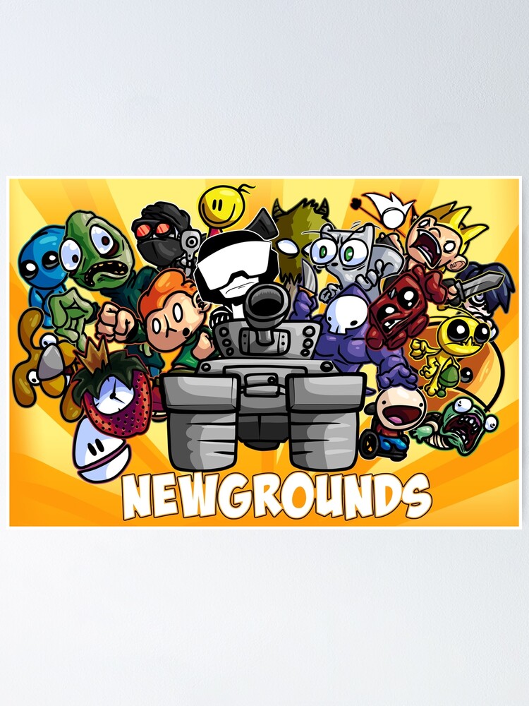 "Newgrounds Yellow" Poster for Sale by Kubernikus18 | Redbubble