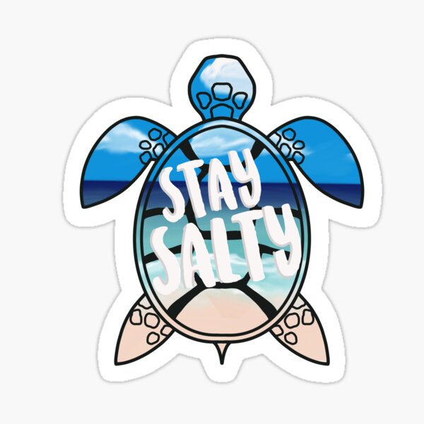 "Stay Salty My Friends" Sticker for Sale by Artsicorgi | Redbubble