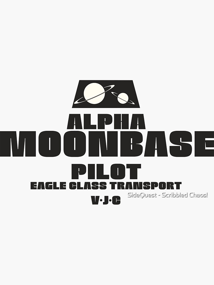 "Moonbase Alpha Eagle Pilot" Sticker for Sale by simonbreeze | Redbubble