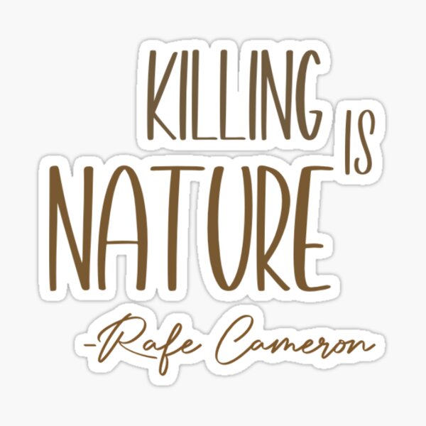 "Rafe Cameron Outer Banks Zitat „Natur“" Sticker von maevuhhh | Redbubble