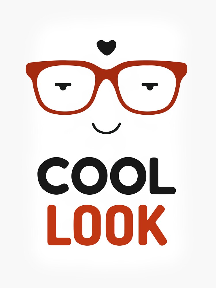 "Cool Look design" Sticker for Sale by radatovicp | Redbubble