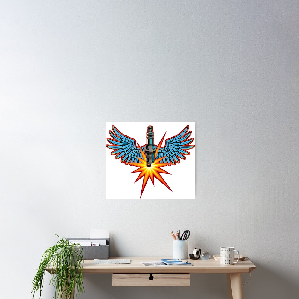 "spark plug" Poster for Sale by SparrowKIng | Redbubble