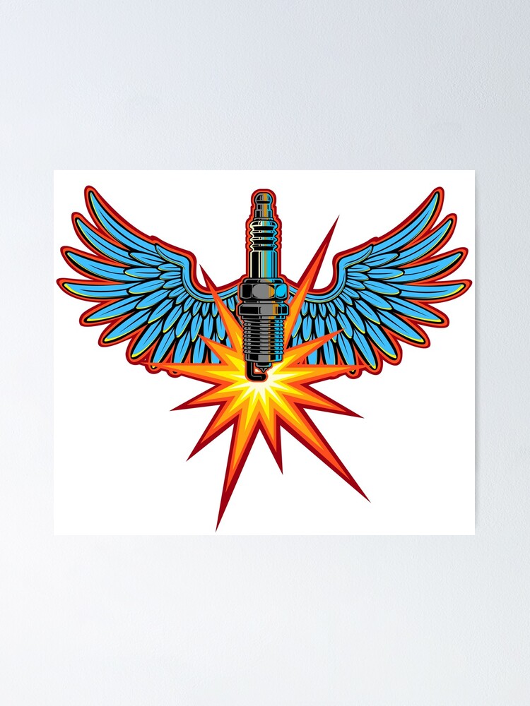 "spark plug" Poster for Sale by SparrowKIng | Redbubble