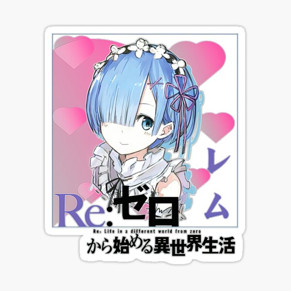 "Re Zero" Sticker for Sale by rezeroo210 | Redbubble