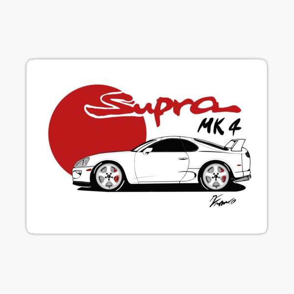 "Toyota Supra mk4 JDM" Sticker for Sale by miki2214 | Redbubble