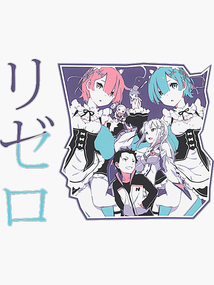 "Re Zero" Sticker for Sale by rezeroo210 | Redbubble