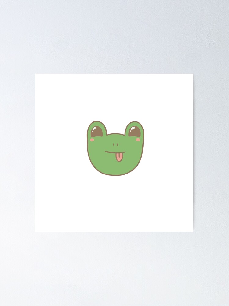 "Happy Derpy Frog Face" Poster for Sale by MazzaCreations | Redbubble