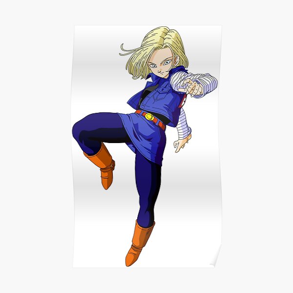 "android 18 fight" Poster for Sale by likahan | Redbubble