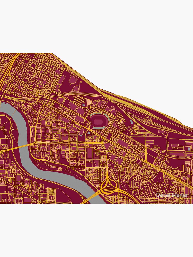"Minneapolis, Minnesota Map" Sticker for Sale by zsonn | Redbubble