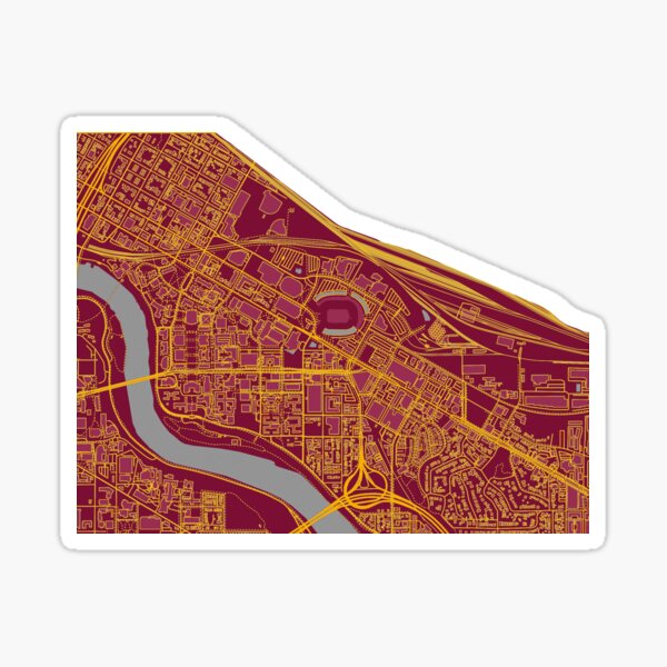 "Minneapolis, Minnesota Map" Sticker for Sale by zsonn | Redbubble