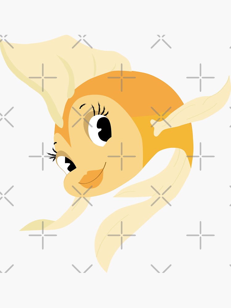 "Cleo The Fish" Sticker for Sale by Julia2Julia | Redbubble
