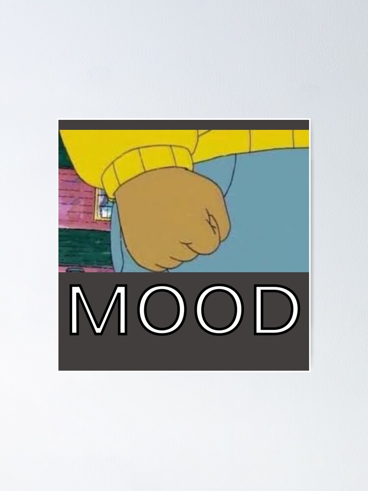 "Arthur's Clenched Fist Meme Funny Joke" Poster by ShamaDesign | Redbubble