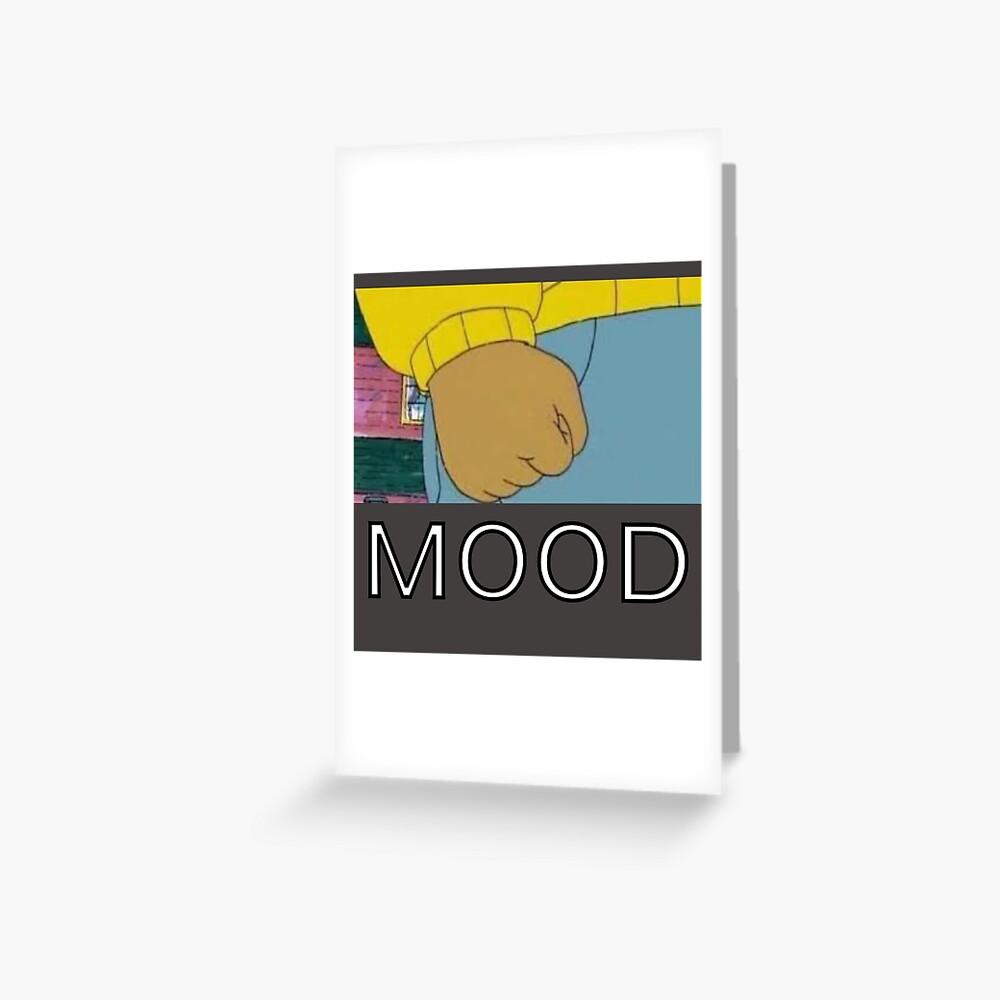 "Arthur's Clenched Fist Meme Funny Joke" Greeting Card for Sale by ...