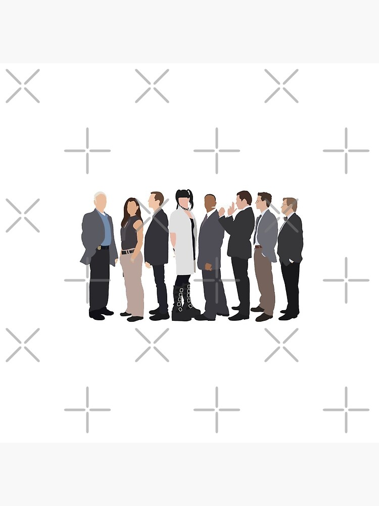 "NCIS Cast Drawing" Pin for Sale by AnaByDesign | Redbubble
