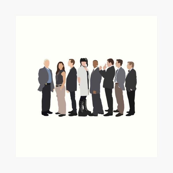 "NCIS Cast Drawing" Art Print for Sale by AnaByDesign | Redbubble