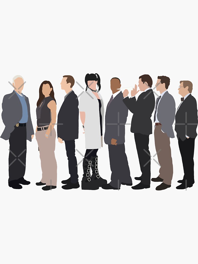 "NCIS Cast Drawing" Sticker for Sale by AnaByDesign | Redbubble