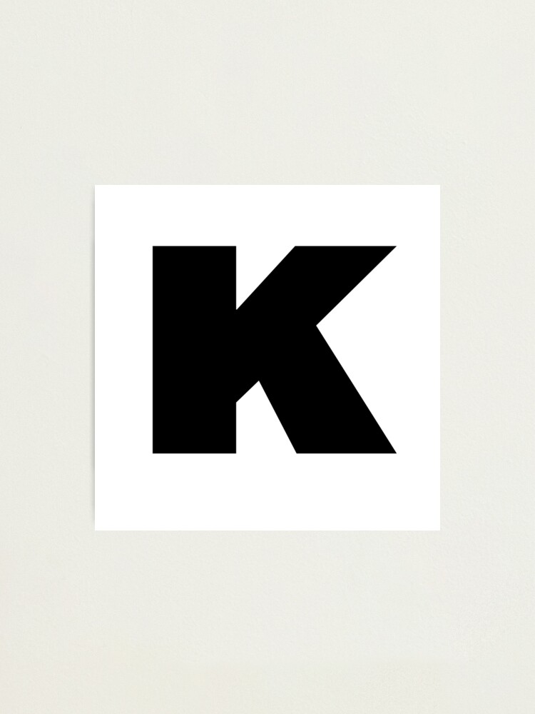 "Monogram in bold letter K" Photographic Printundefined by JustSeasons ...