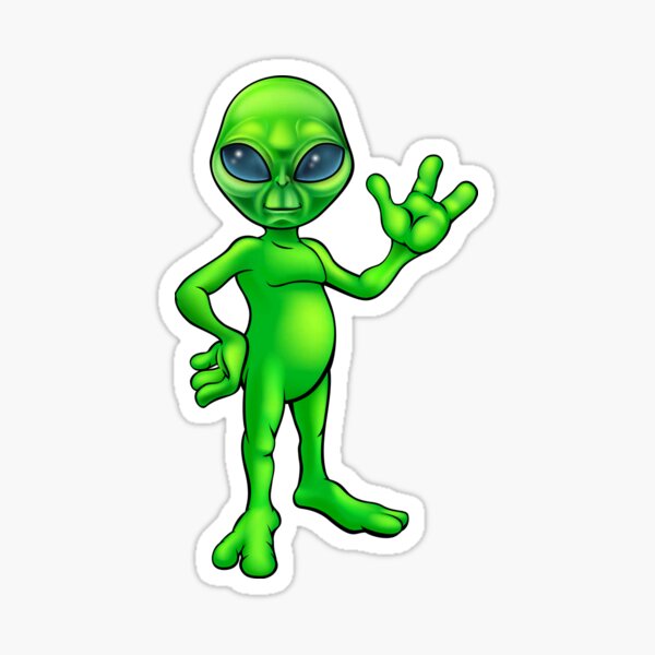 "Alien Lmao " Sticker for Sale by TopStyles | Redbubble