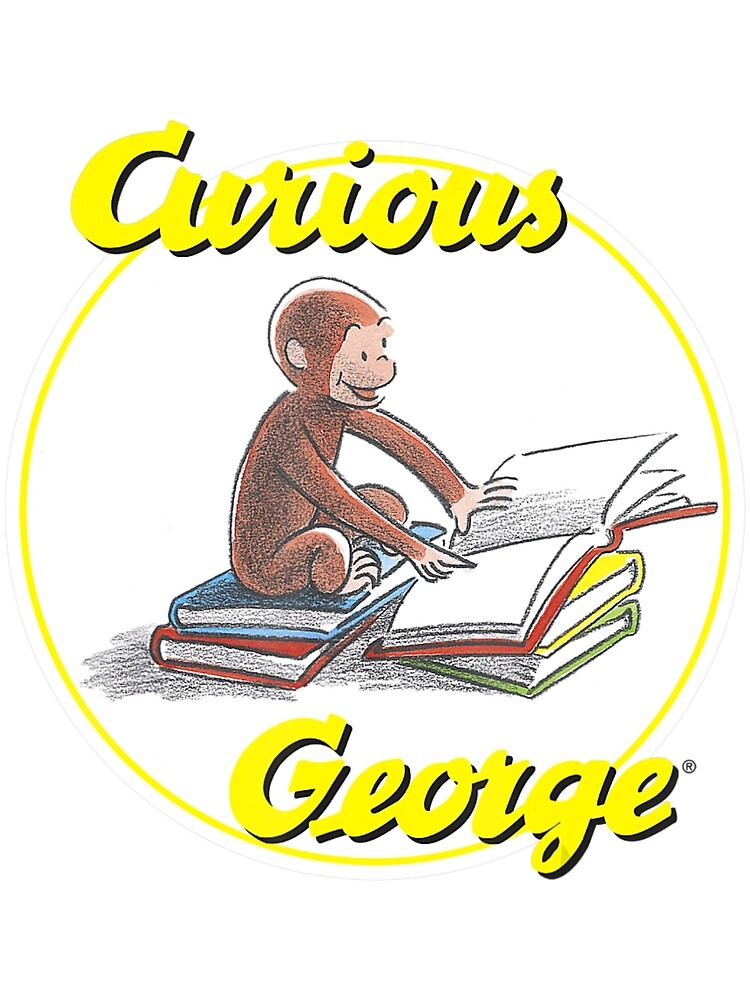 "Curious George Reading Poster" Art Print for Sale by IdhantKohm ...
