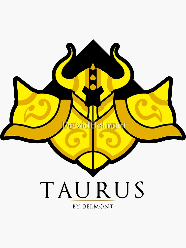 "Taurus Gold Cloth v2" Sticker for Sale by DeividBelmont | Redbubble