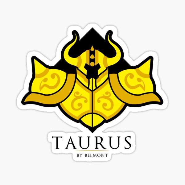 "Taurus Gold Cloth v2" Sticker for Sale by DeividBelmont | Redbubble