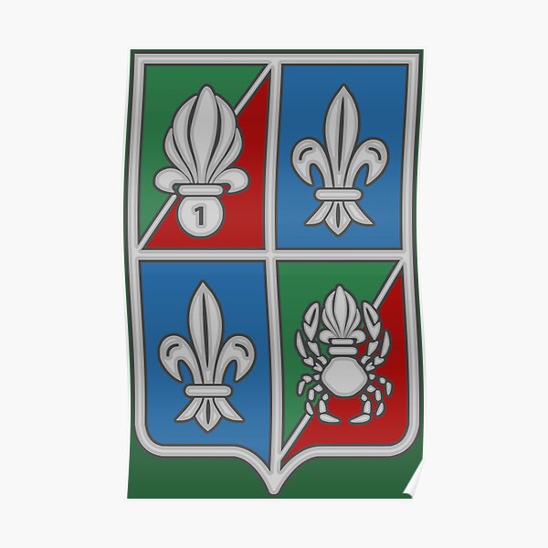 "French Foreign Legion Amphibious Unit Badge" Poster for Sale by ...