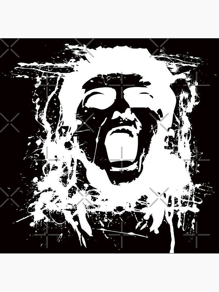 "Horror Scream Abstract Art" Poster for Sale by WearWolfDesigns | Redbubble