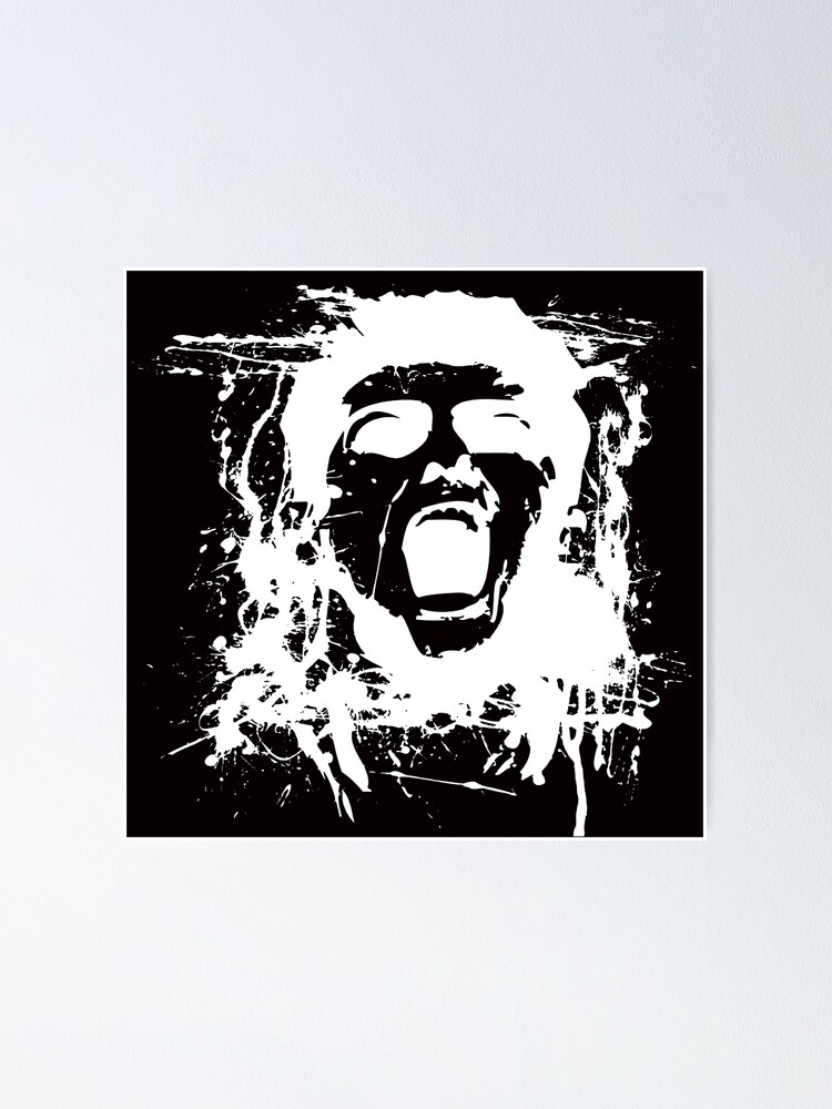 "Horror Scream Abstract Art" Poster for Sale by WearWolfDesigns | Redbubble