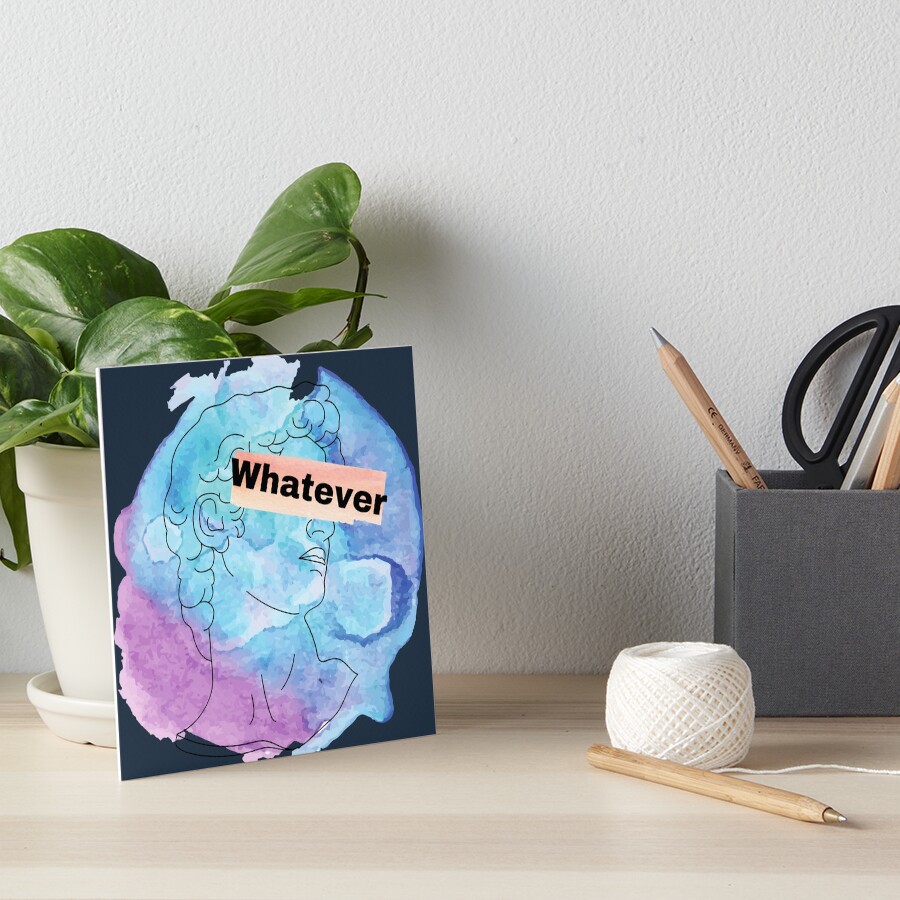 "Whatever Retro Art x Statue" Art Board Print for Sale by Sunshinesheep ...