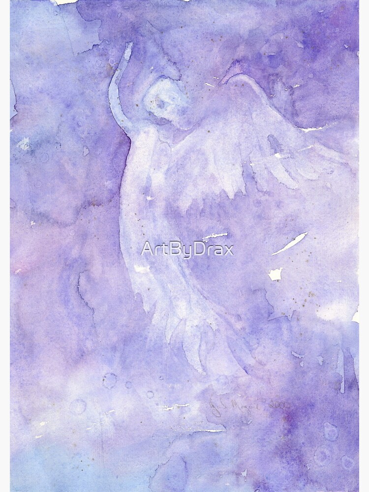 "Angel Rising- Flowing Watercolor" Sticker for Sale by ArtByDrax ...