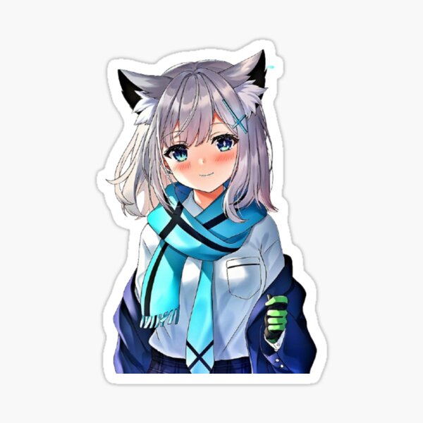 "Aesthetic anime girl pfp" Sticker for Sale by NkWorks | Redbubble