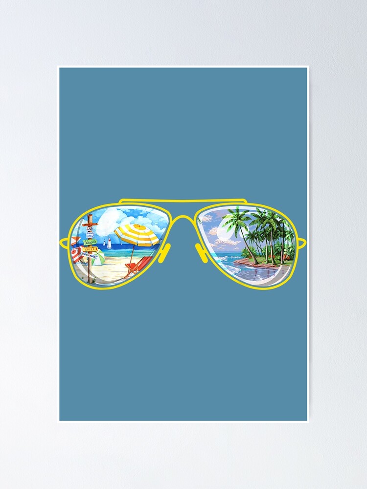 "Sunglasses Hawaii Beach Summer Vacation" Poster for Sale by KingPower ...